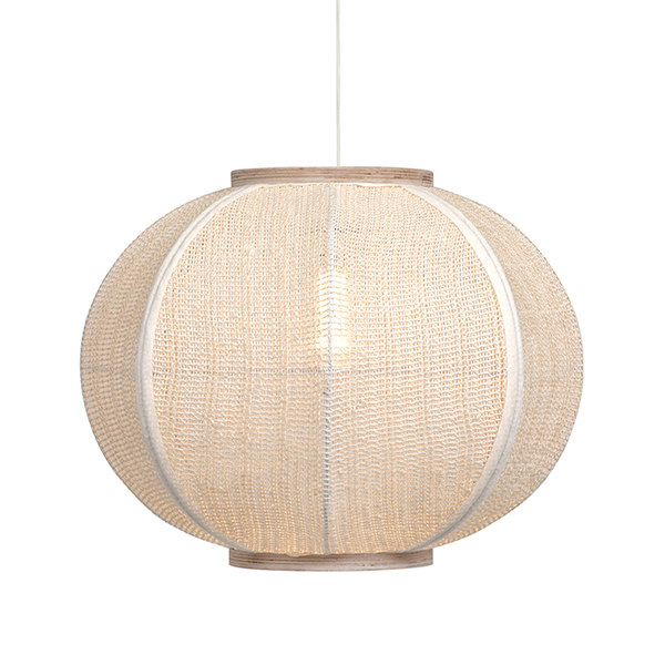 Chrys 1 Light Cream Pendant Light