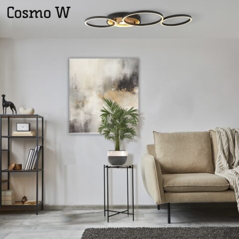 Cosmo W Led Black Ceiling Light For Sale