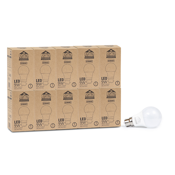 A60 Led 9w 10 Pack Daylight Globes For Sale
